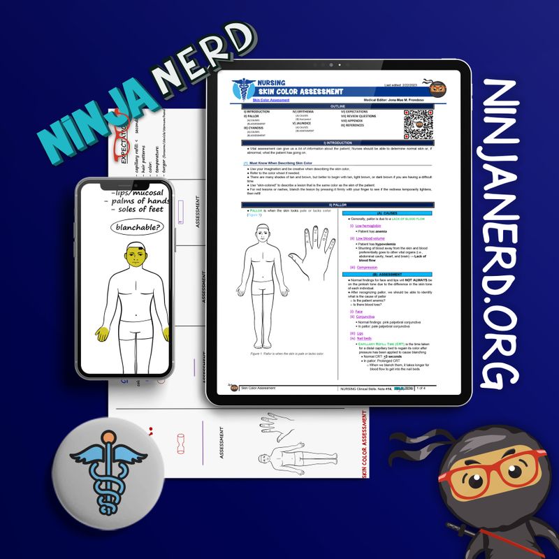 Skin Color Assessment - Notes - NinjaNerd Medicine